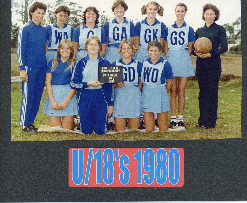 1980 Netball Under-18s Team | Fairfield City Heritage Collection